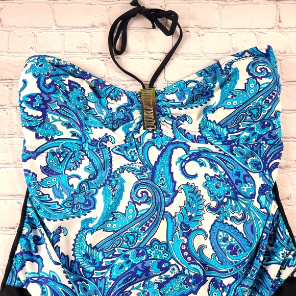 Cara Loona | Swim | Cara Loona Sz 2w Paisley Metal Detail One Piece ...